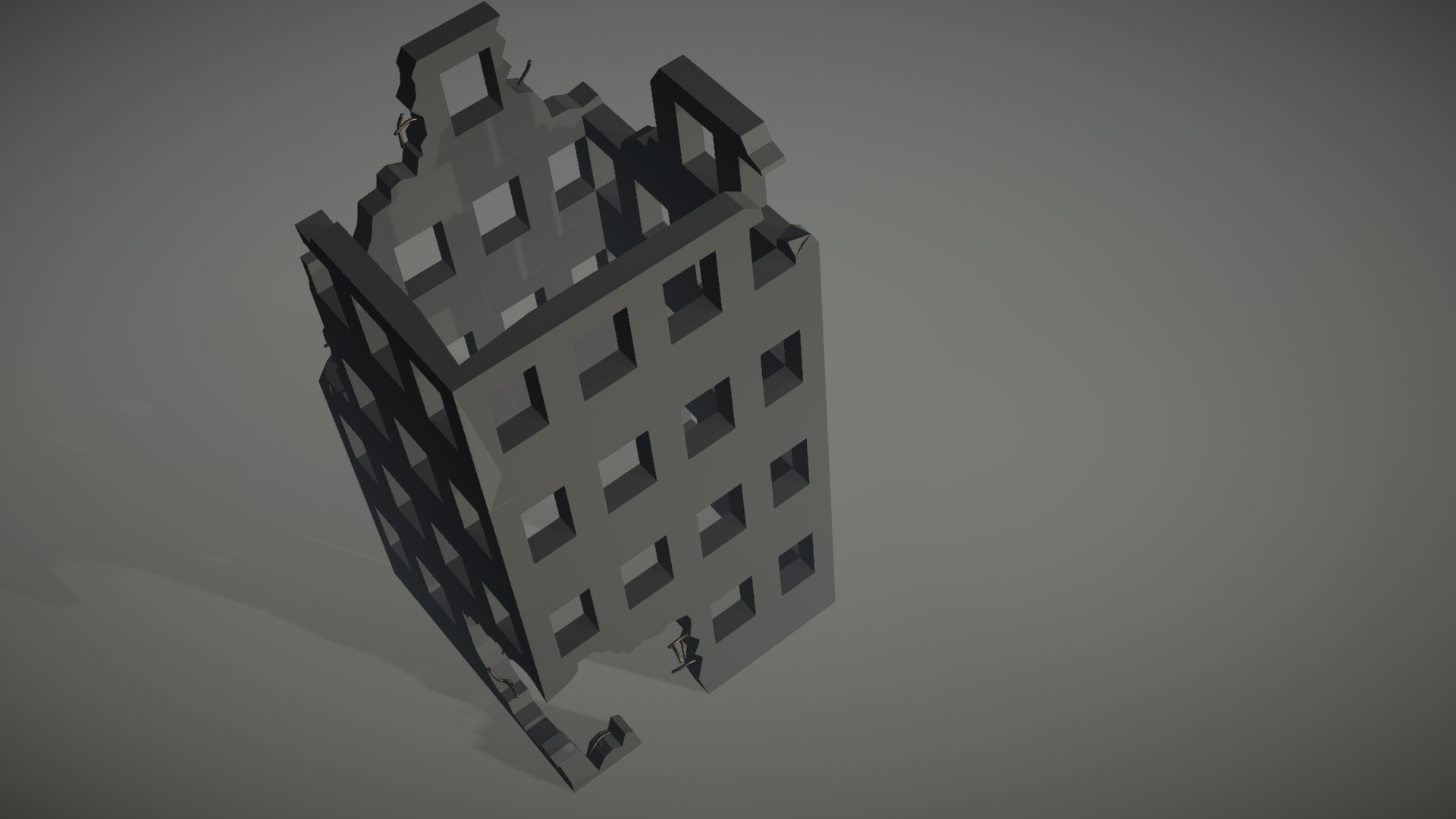 Building destroyed 3D model - TurboSquid 1669034