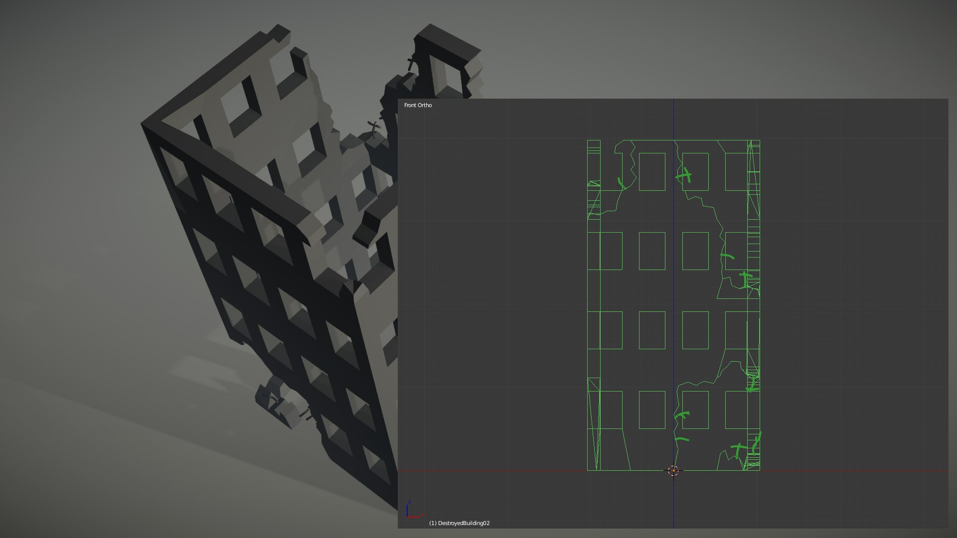 Building destroyed 3D model - TurboSquid 1669034