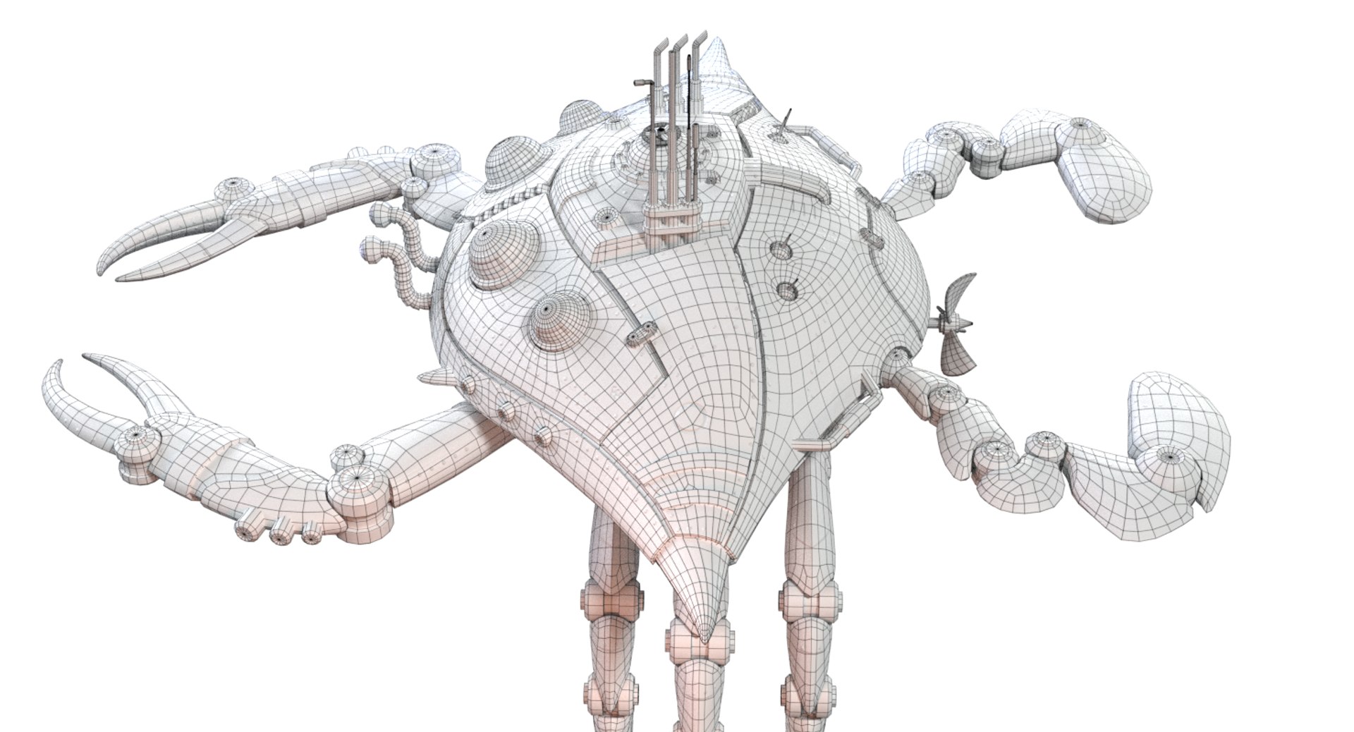 3D Submarine Mechanical Crab - TurboSquid 1421094