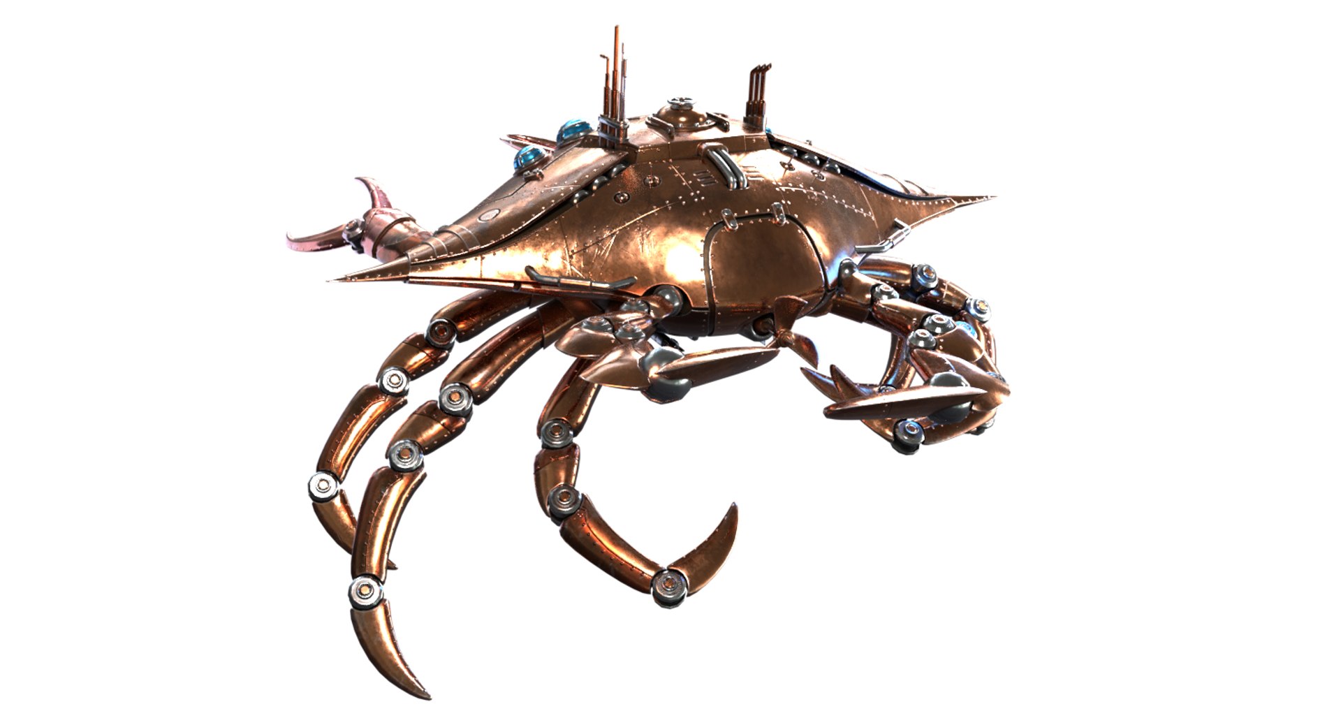 3D Submarine Mechanical Crab - TurboSquid 1421094