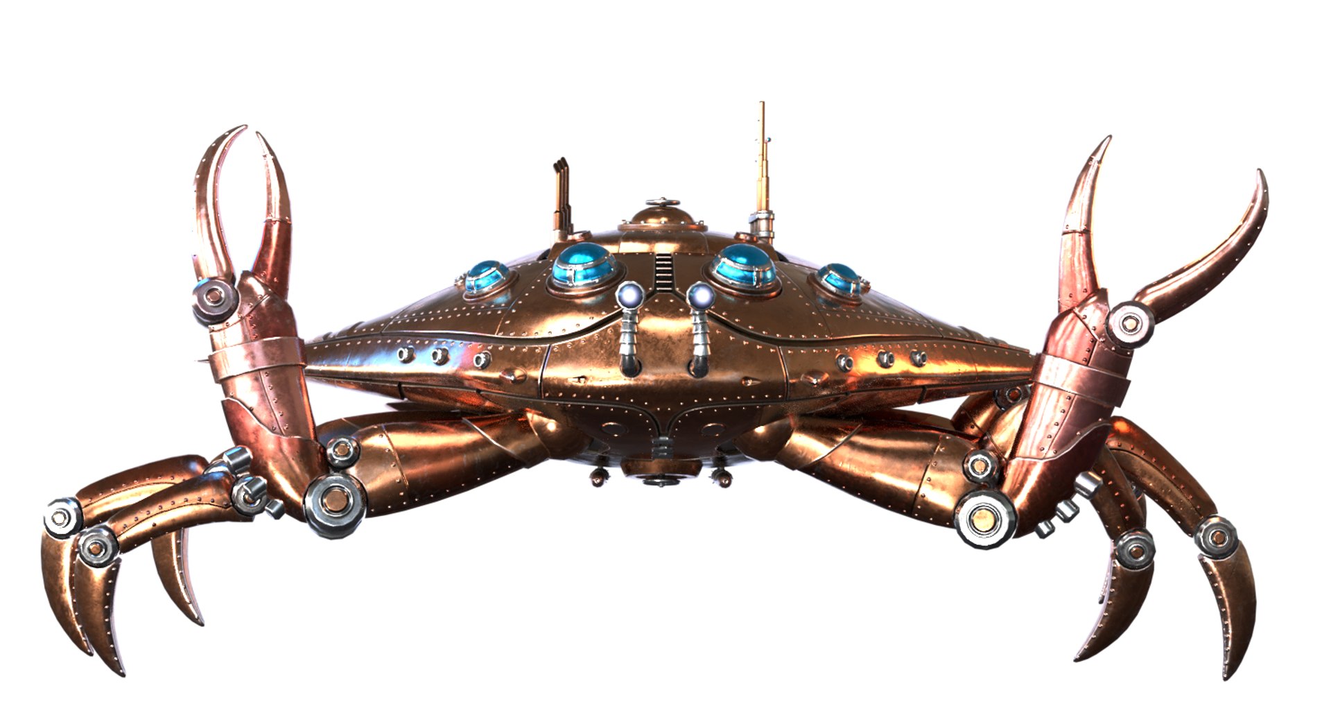 3D Submarine Mechanical Crab - TurboSquid 1421094