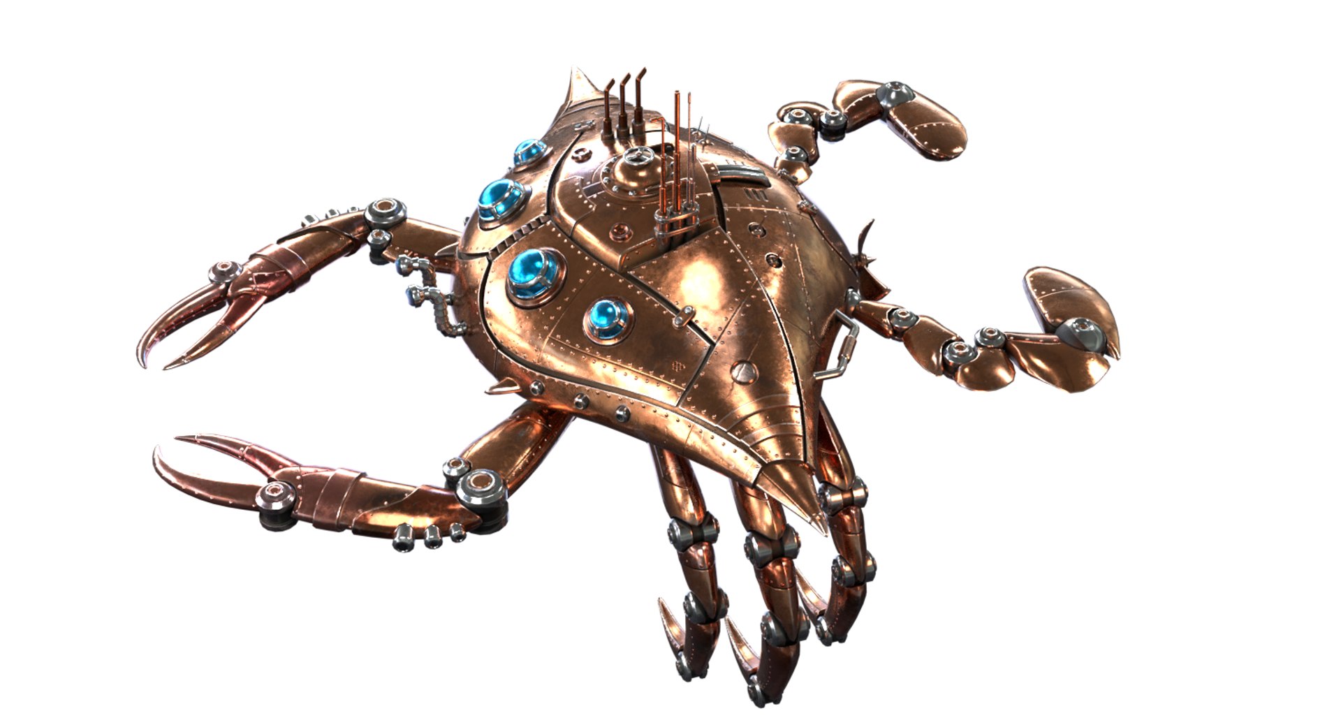 3D Submarine Mechanical Crab - TurboSquid 1421094