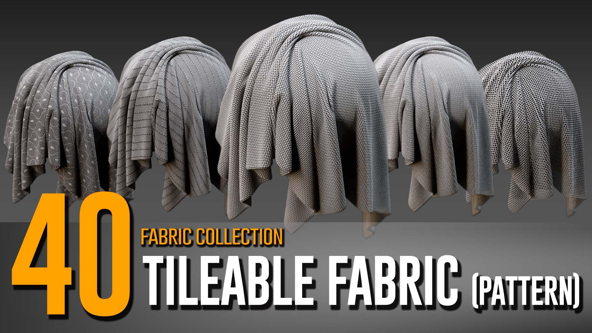 3D 40 Tileable Fabric Collection- VOL 07 - TurboSquid 2267408
