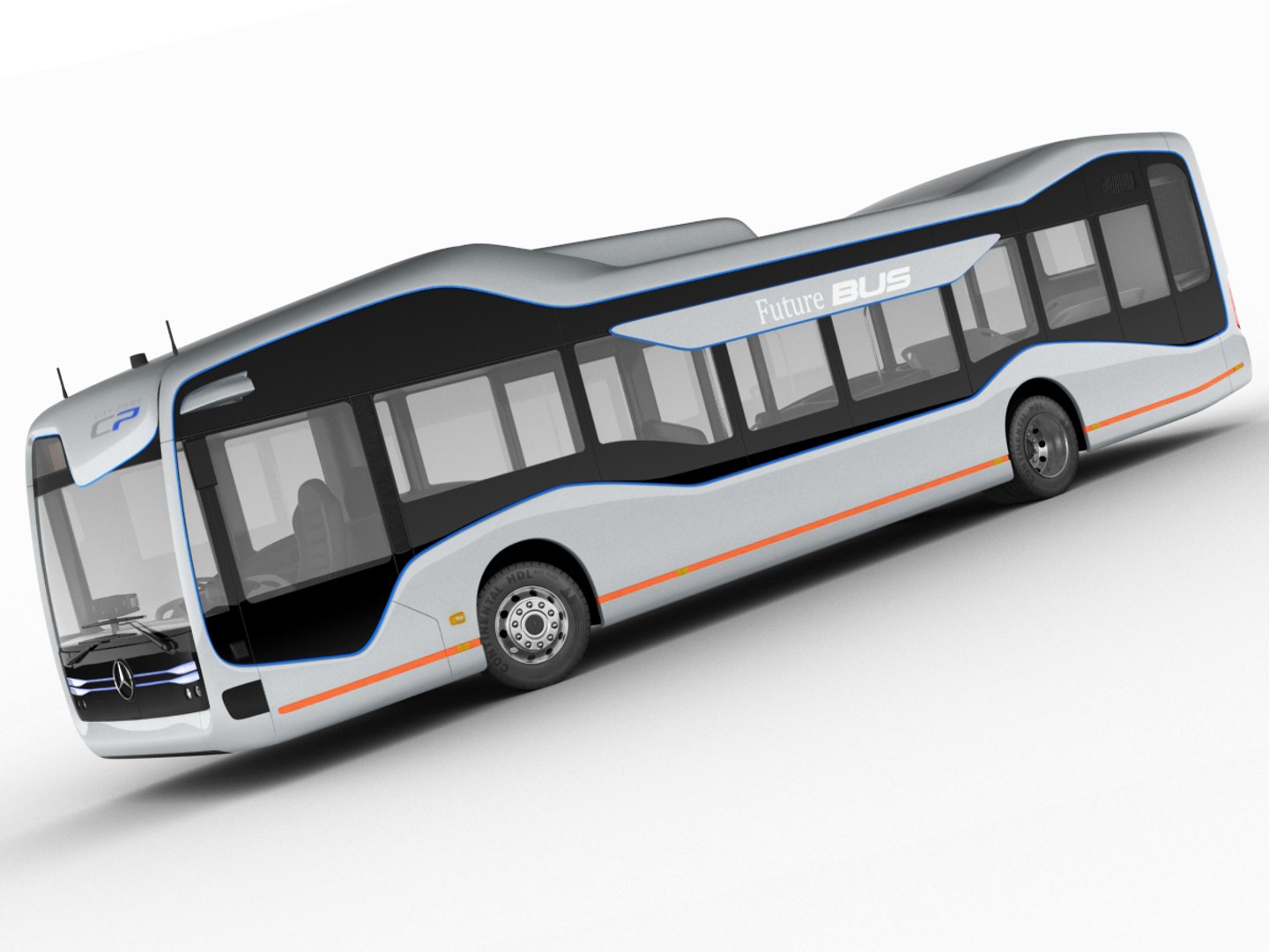 Mercedes Future Bus 3d Model