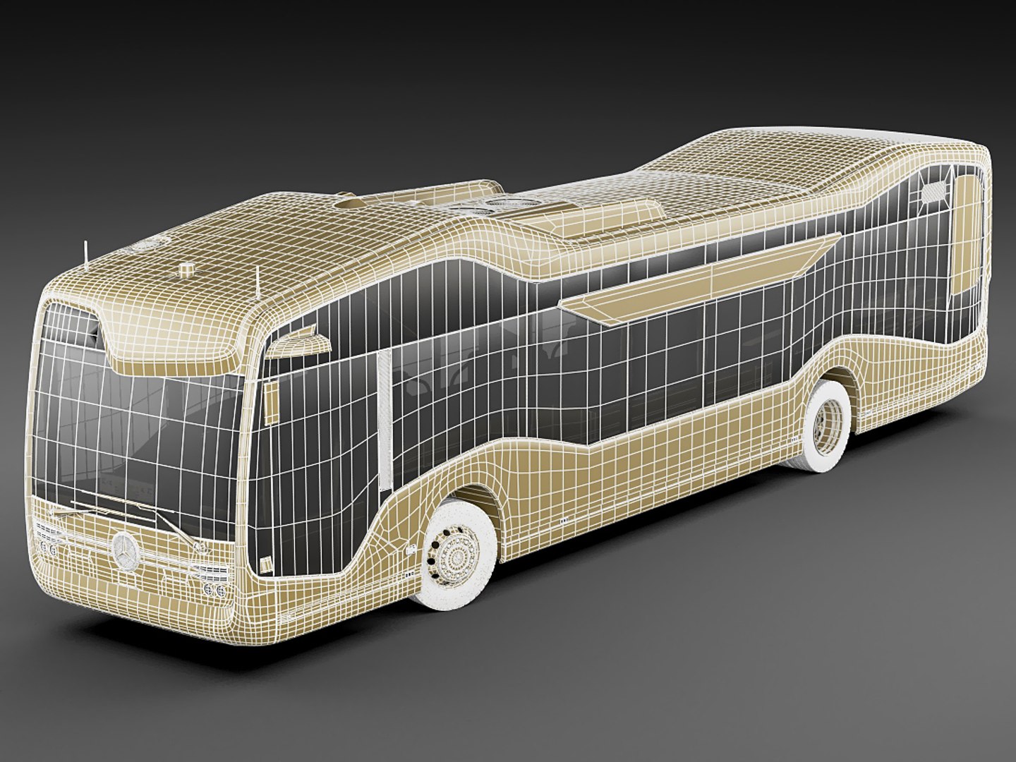 mercedes future bus 3d model