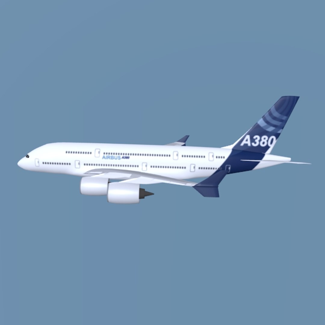3d Airbus A380 Model