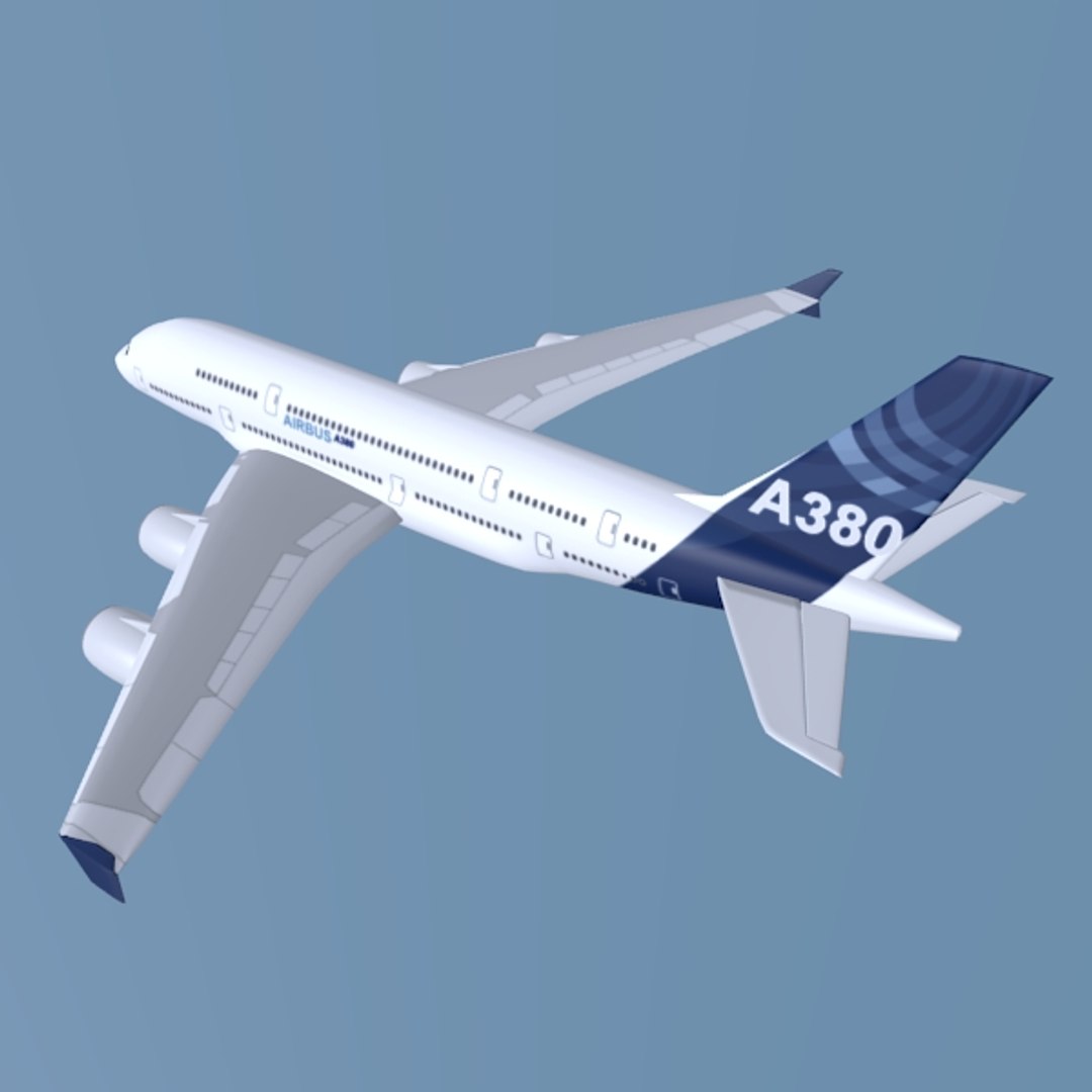 3d Airbus A380 Model