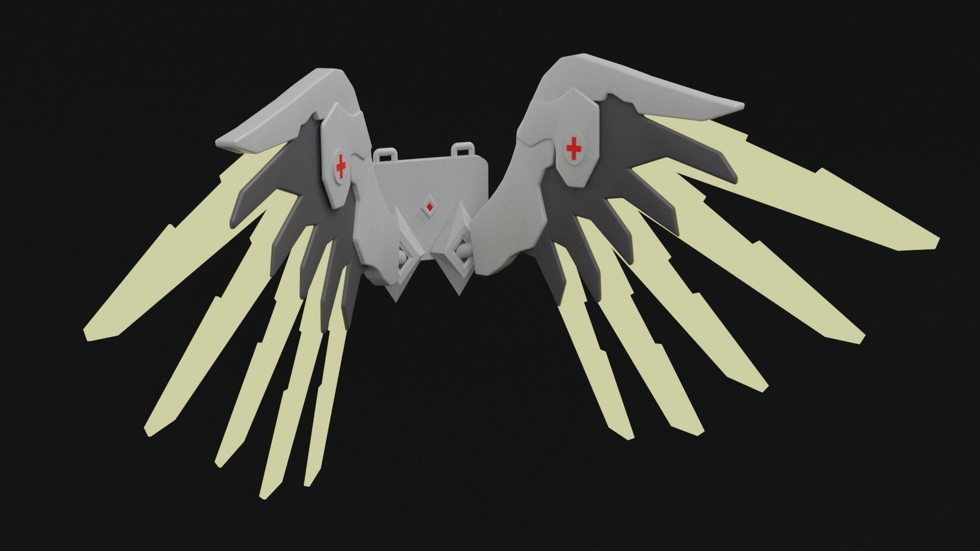 Mercy Wings 3D Model - TurboSquid 2133513