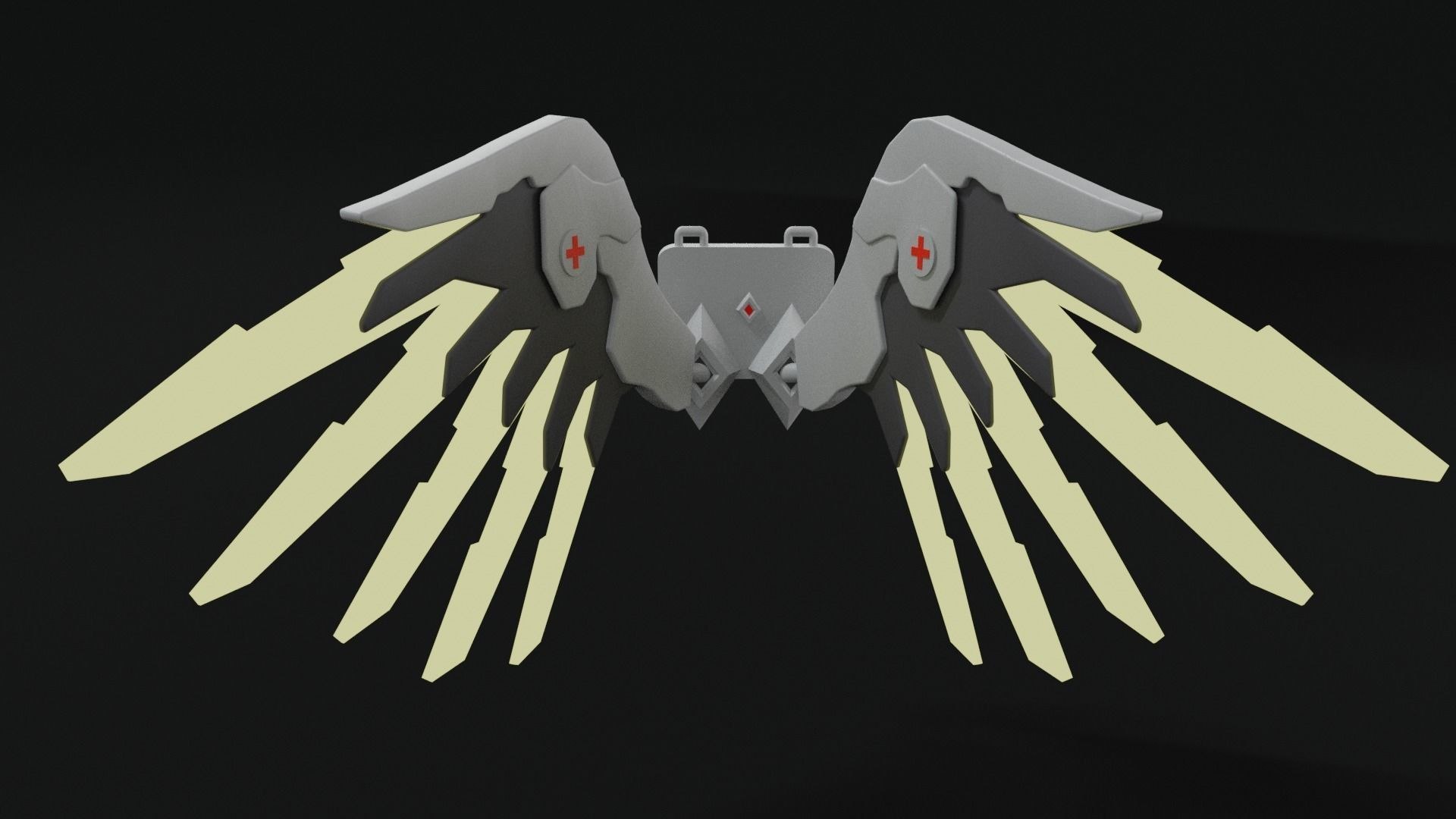 Mercy Wings 3D Model - TurboSquid 2133513