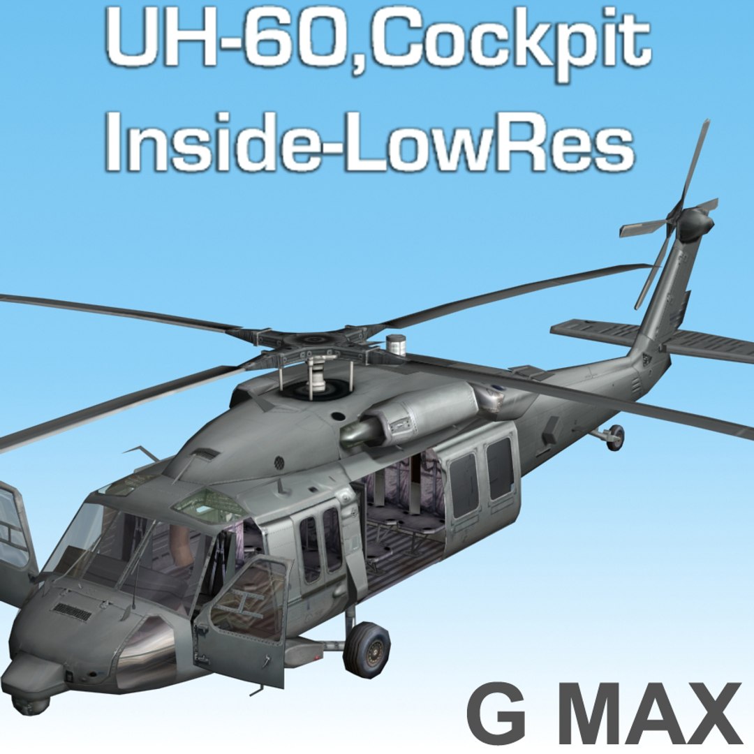 Blackhawk Cockpit 3d Model