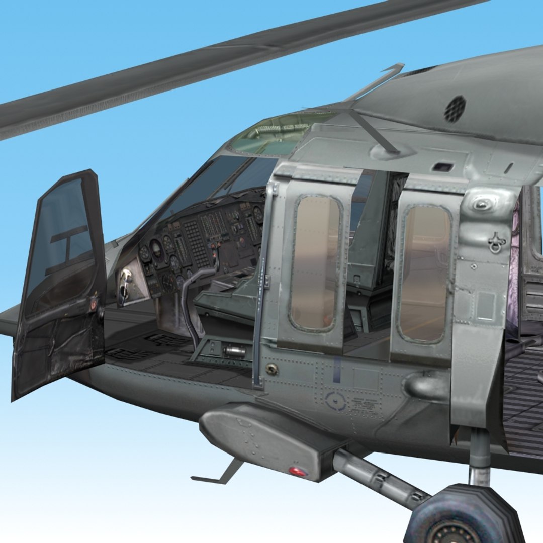 Blackhawk Cockpit 3d Model