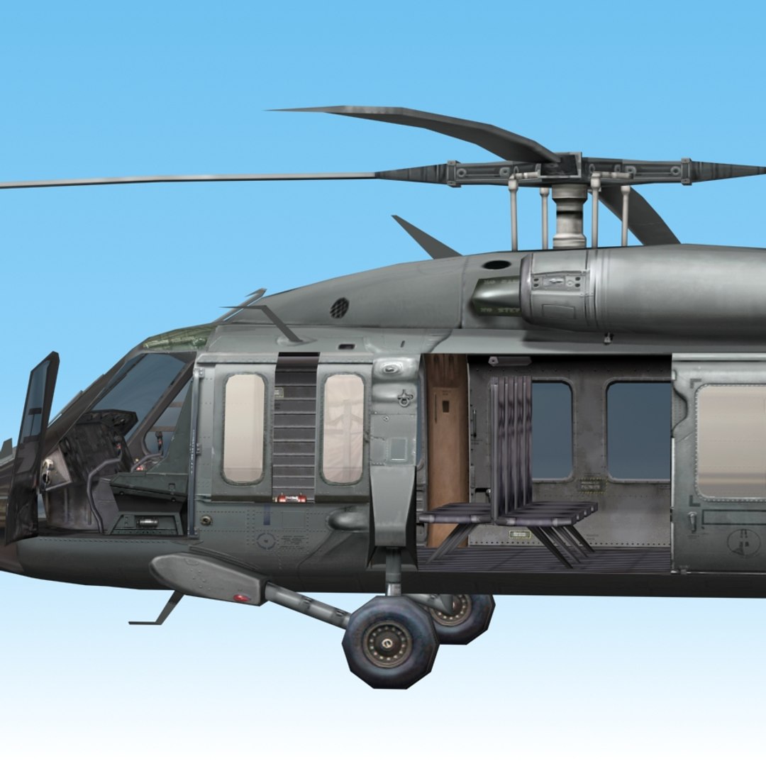 Blackhawk Cockpit 3d Model