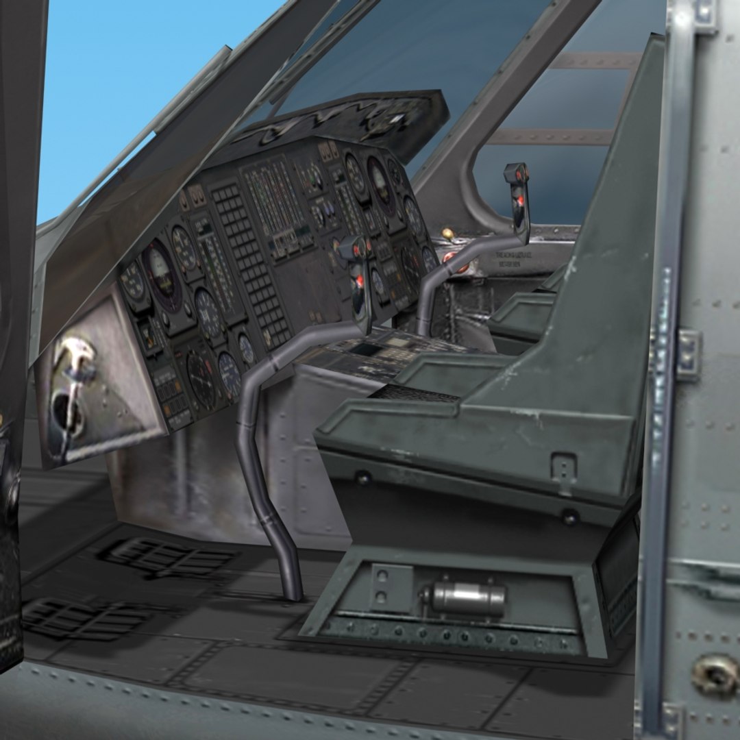 Blackhawk Cockpit 3d Model