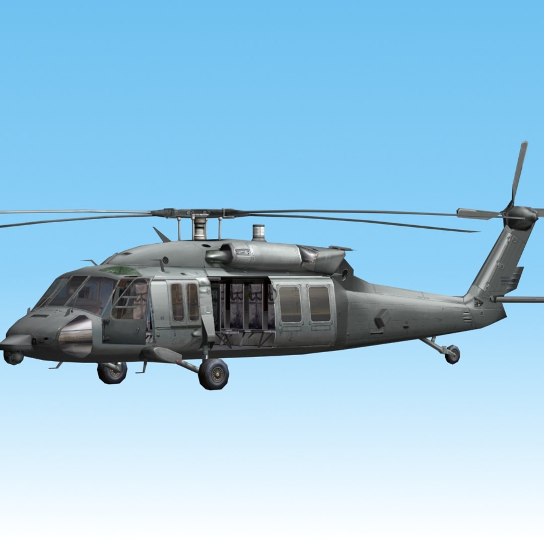 Blackhawk Cockpit 3d Model