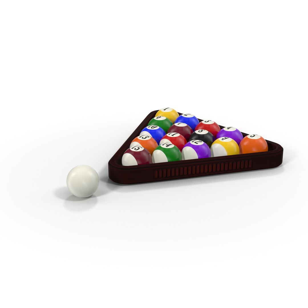 3D pool balls model - TurboSquid 1229303