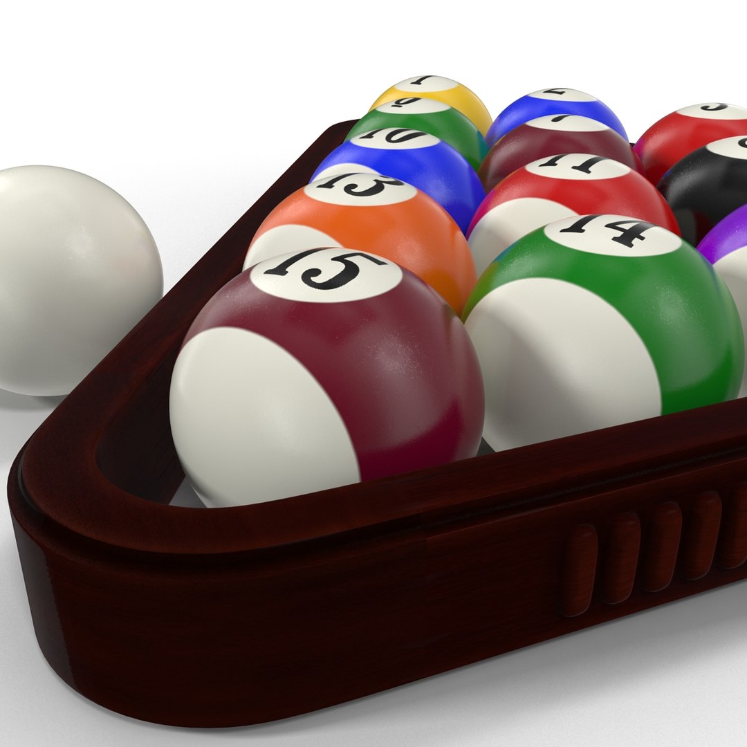 3D pool balls model - TurboSquid 1229303
