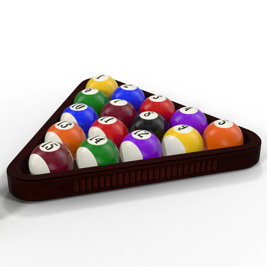 3D pool balls model - TurboSquid 1229303