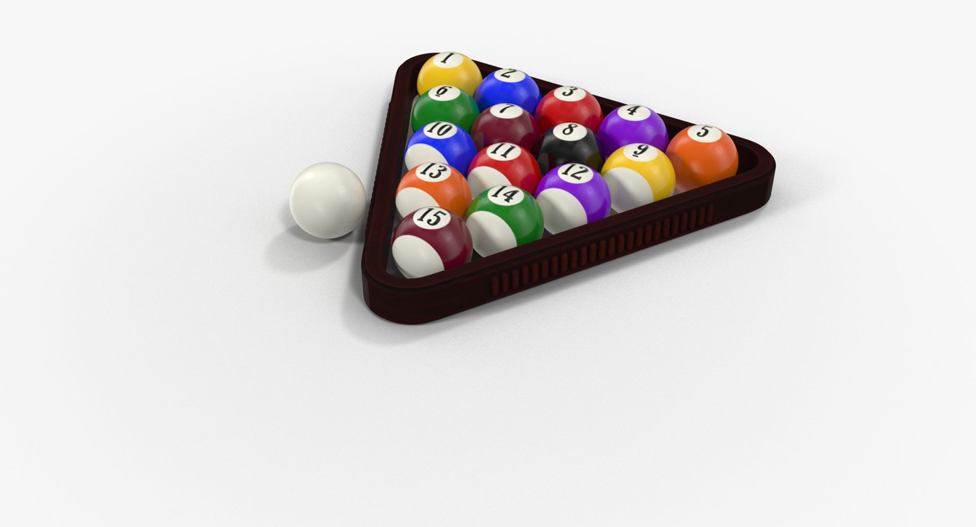 3D pool balls model - TurboSquid 1229303