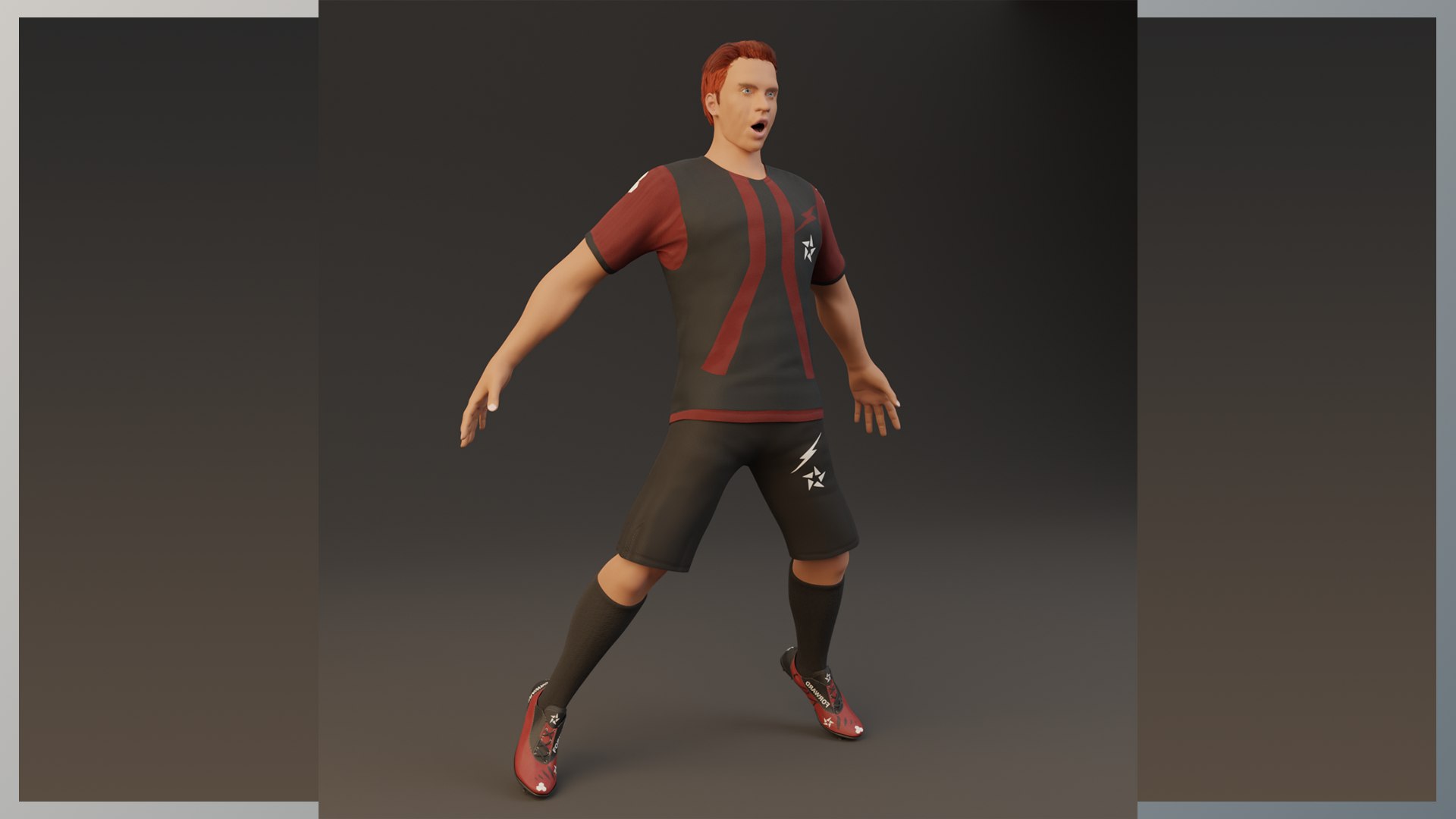 3D Football Player Game Ready - TurboSquid 2208226