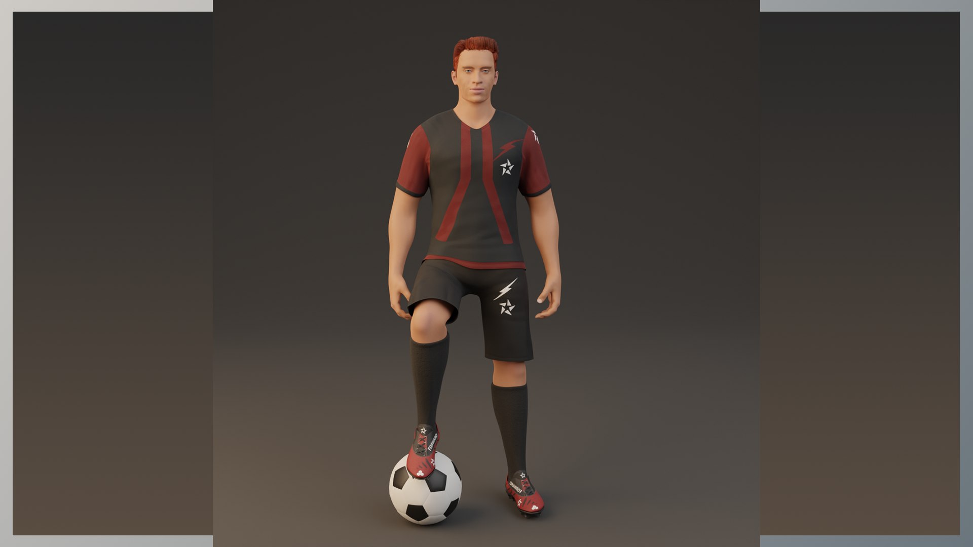 3D Football Player Game Ready - TurboSquid 2208226