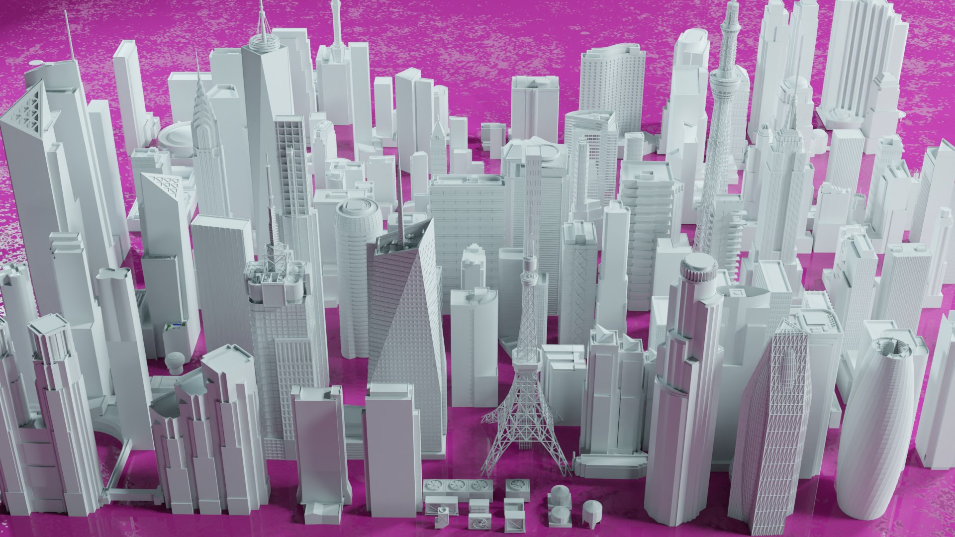 Mega Building Pack 3D Model - TurboSquid 2131078
