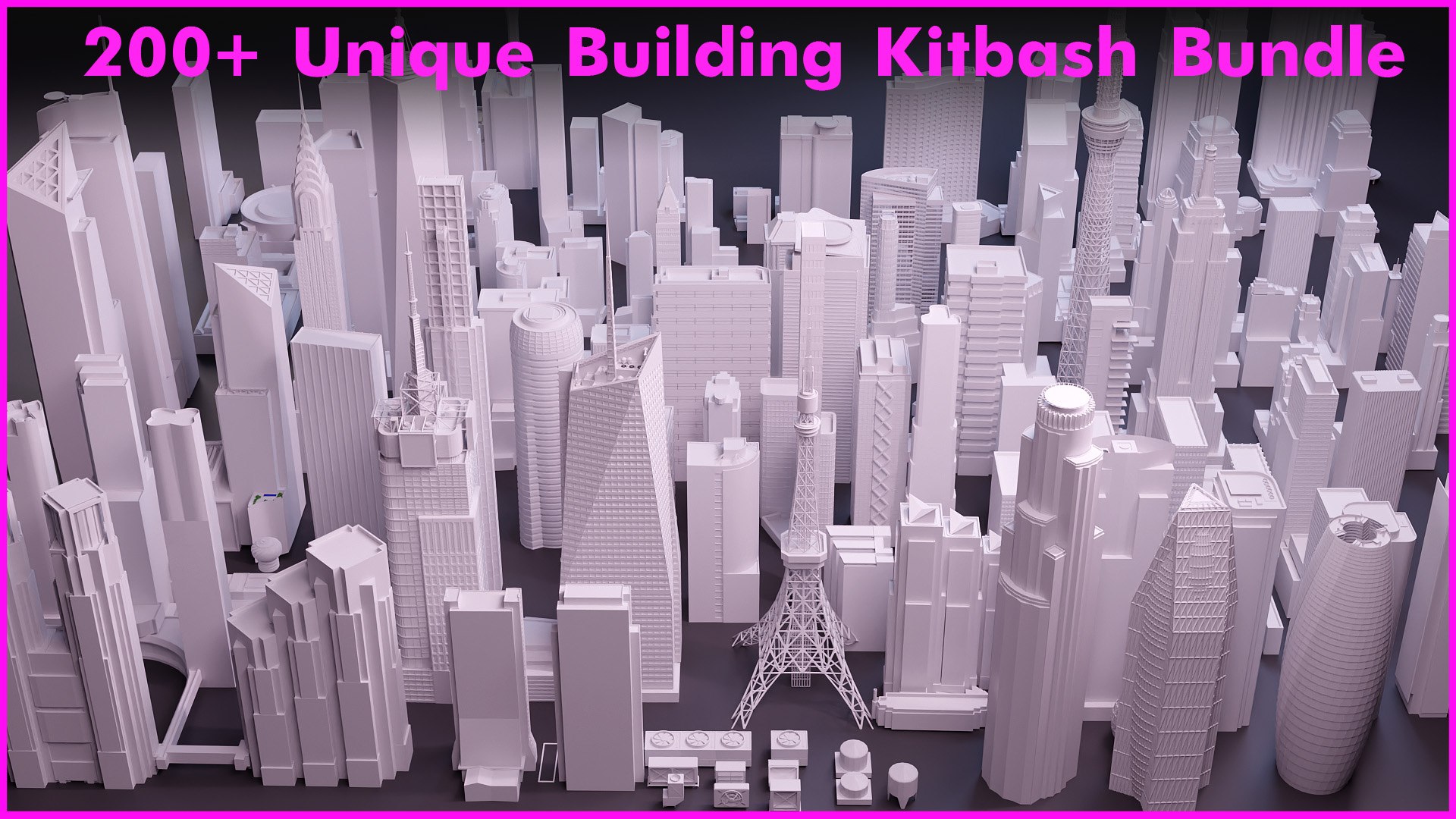 Mega Building Pack 3D Model - TurboSquid 2131078