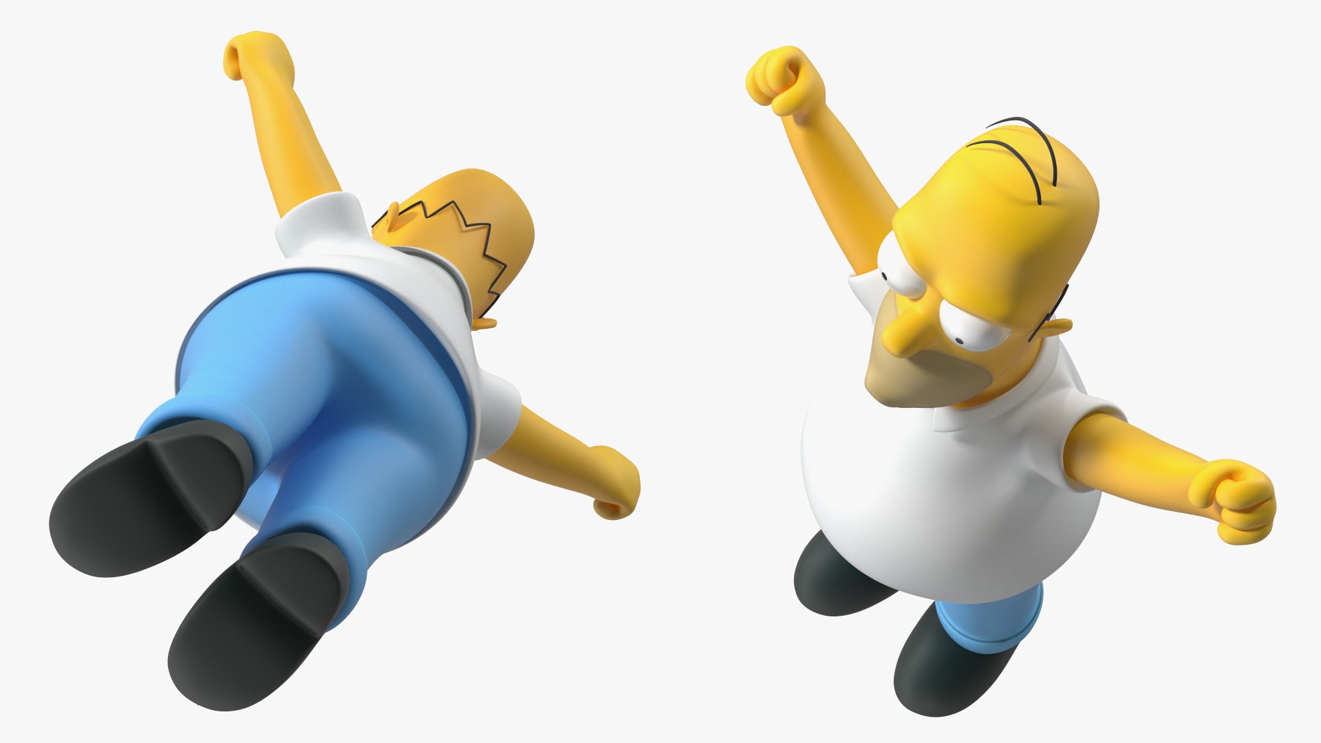 Homer Simpson Hands Up Pose 3D Model - TurboSquid 2164134