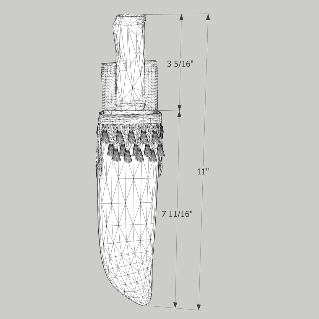 Sheath Knife 3d Model
