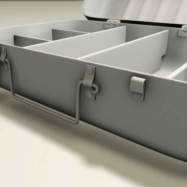 green military box metall 3d model