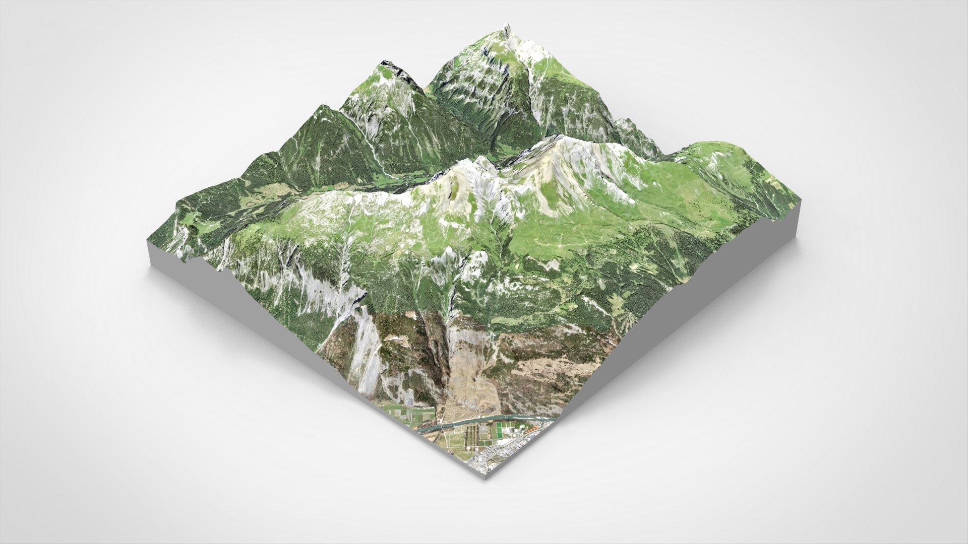Mountain Calanda Glarus Alps Switzerland Model - TurboSquid 2392125