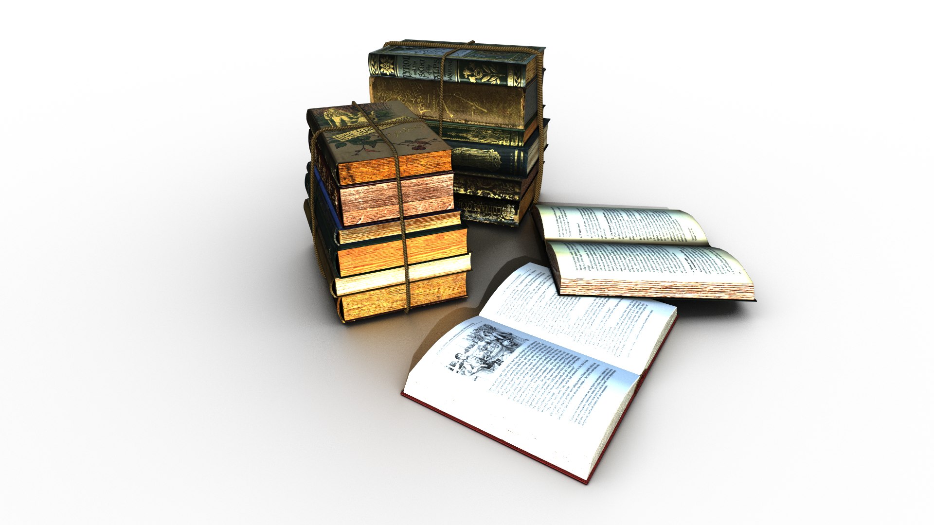 3D Old Historical Books PBR Low-poly 3D Model Model - TurboSquid 1850831