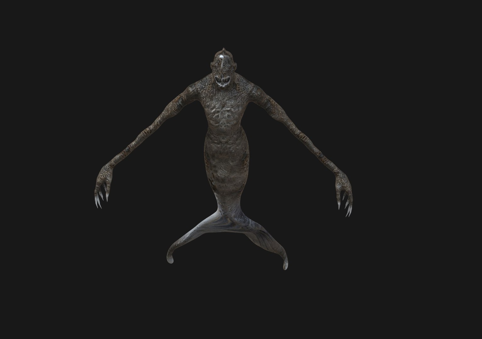 3D Abyssal Monster Model - TurboSquid 2358129