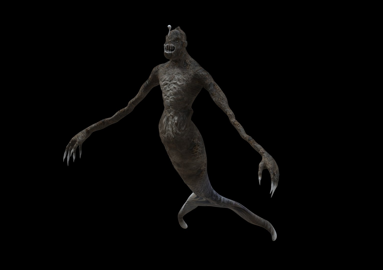 3D Abyssal Monster Model - TurboSquid 2358129