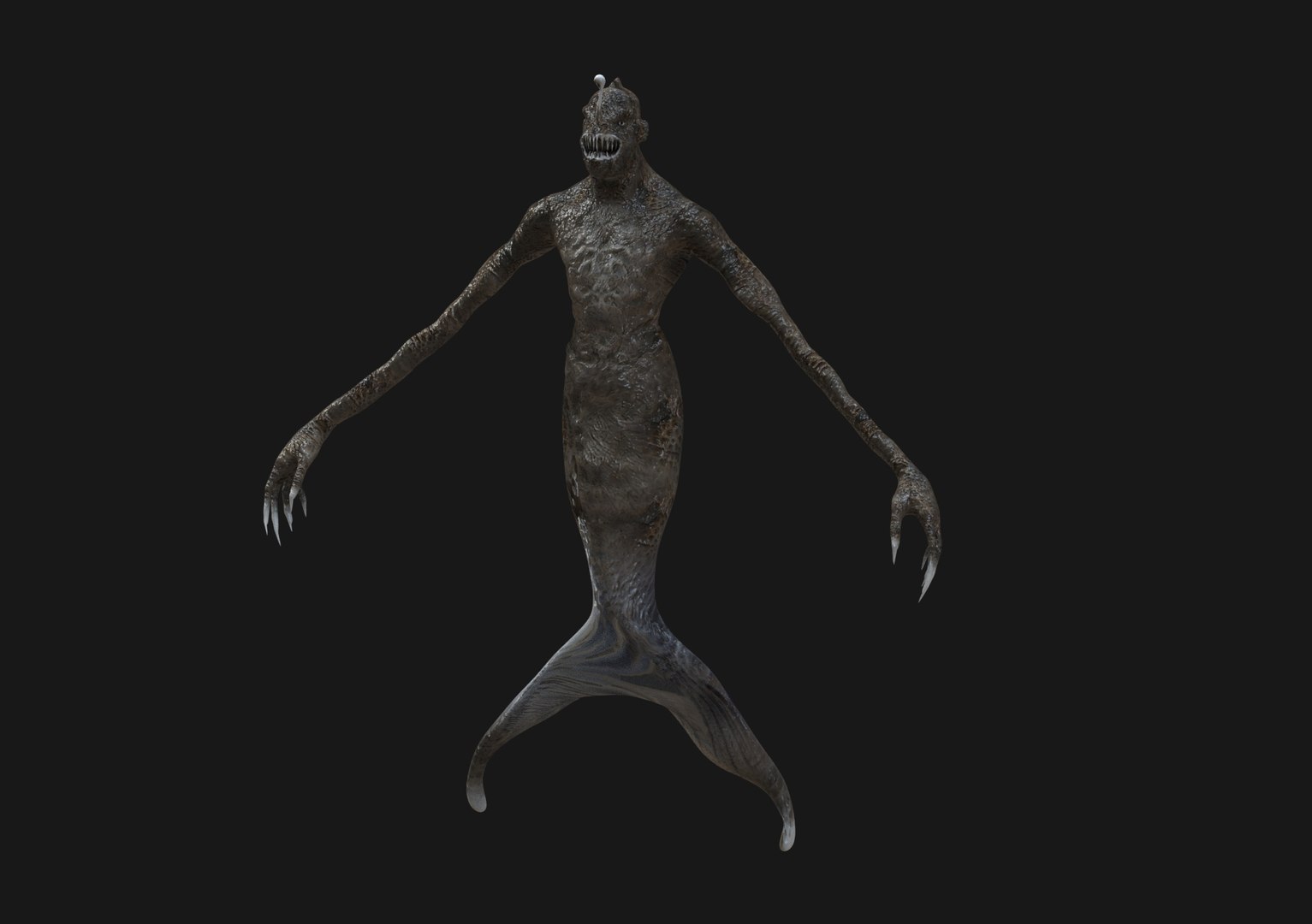 3D Abyssal Monster Model - TurboSquid 2358129
