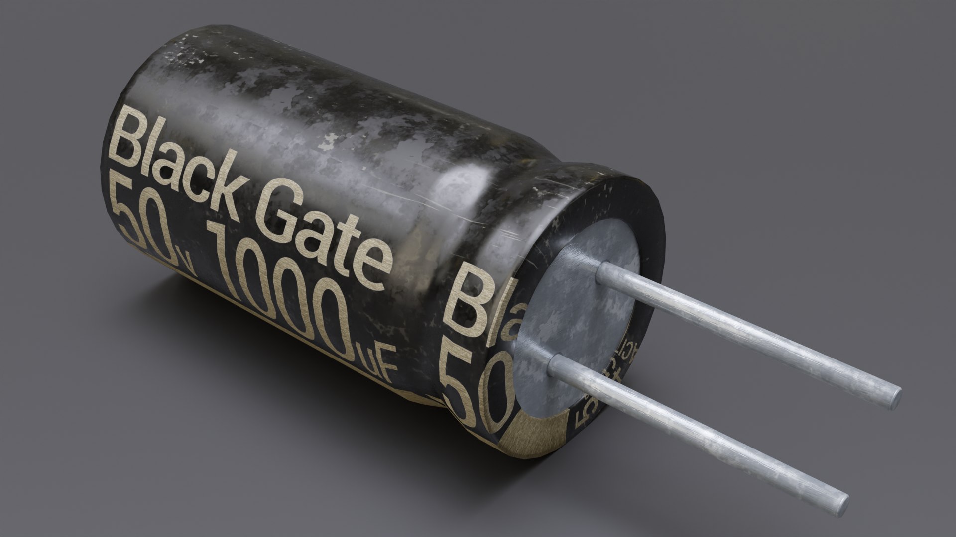 3D Pack of photorealistic capacitors with 8 color variations for games ...