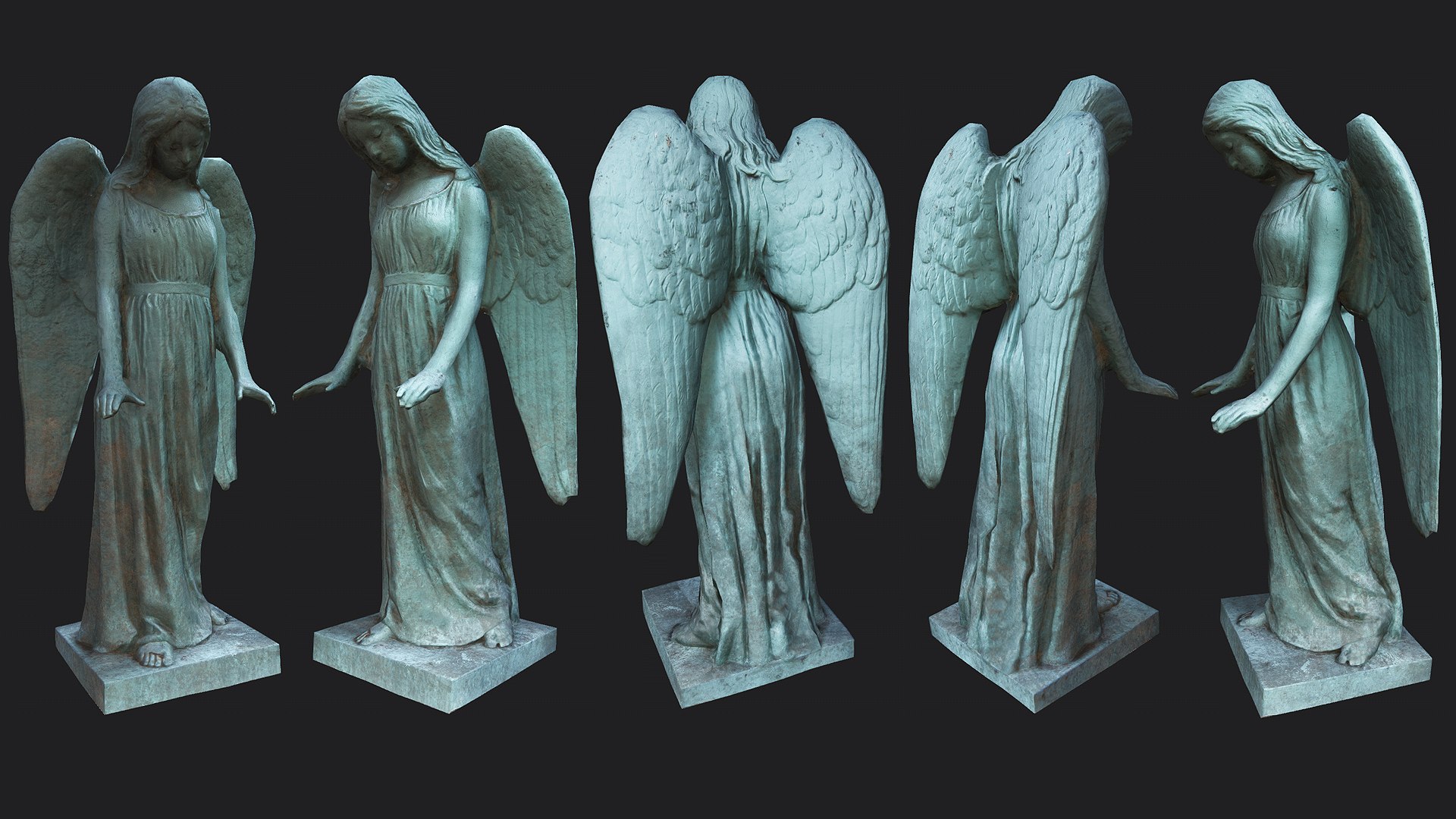 Woman Angel Statue - 3D Model - TurboSquid 1321389