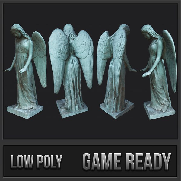 여자 천사 동상 - 3D 스캔 3D 모델 - TurboSquid 1321389