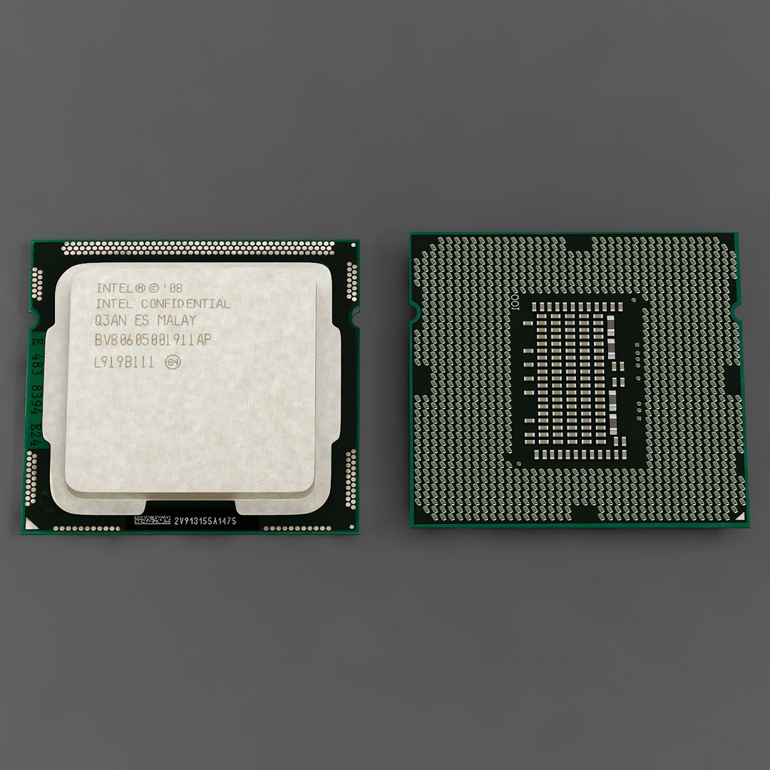 intel core i5-750 3d model