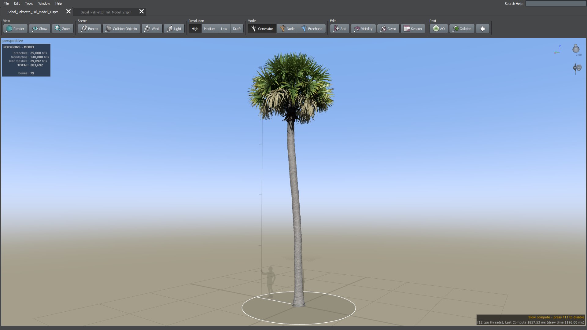 3D Set Of Sabal Palms Model - TurboSquid 1973723