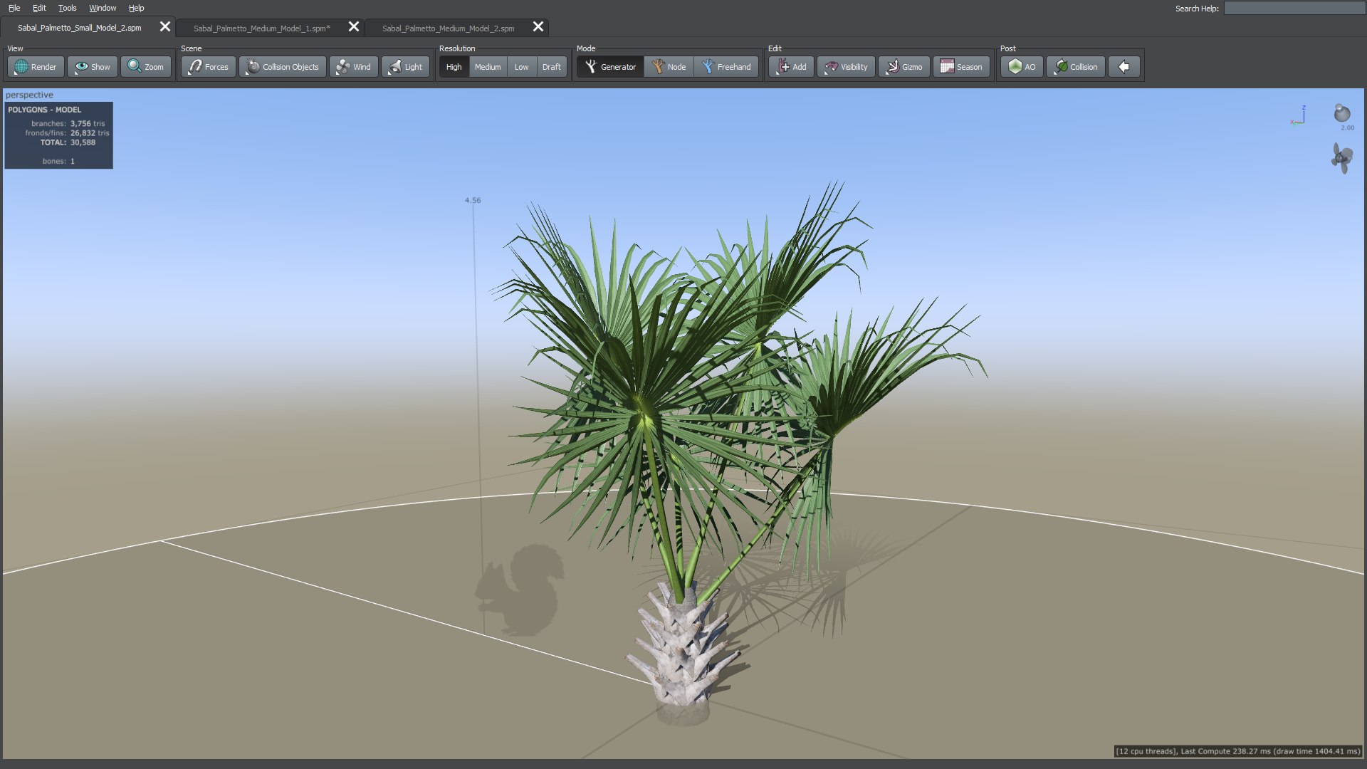 3D Set Of Sabal Palms Model - TurboSquid 1973723