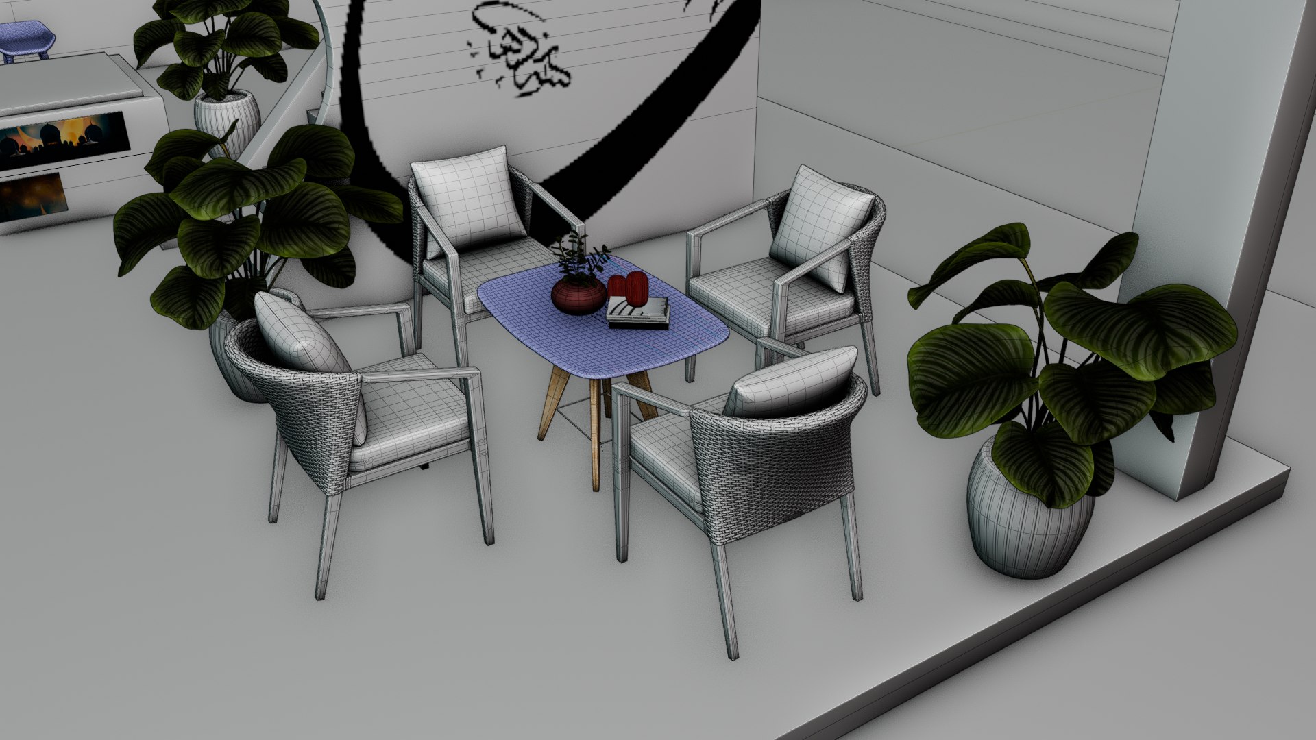 Modern Arabic Exhibition Booth With Interactive Displays 3D Model 3D ...