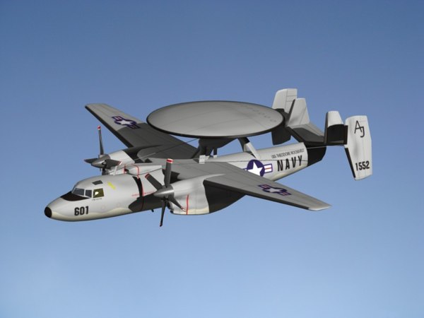 3d grumman e-2c hawkeye