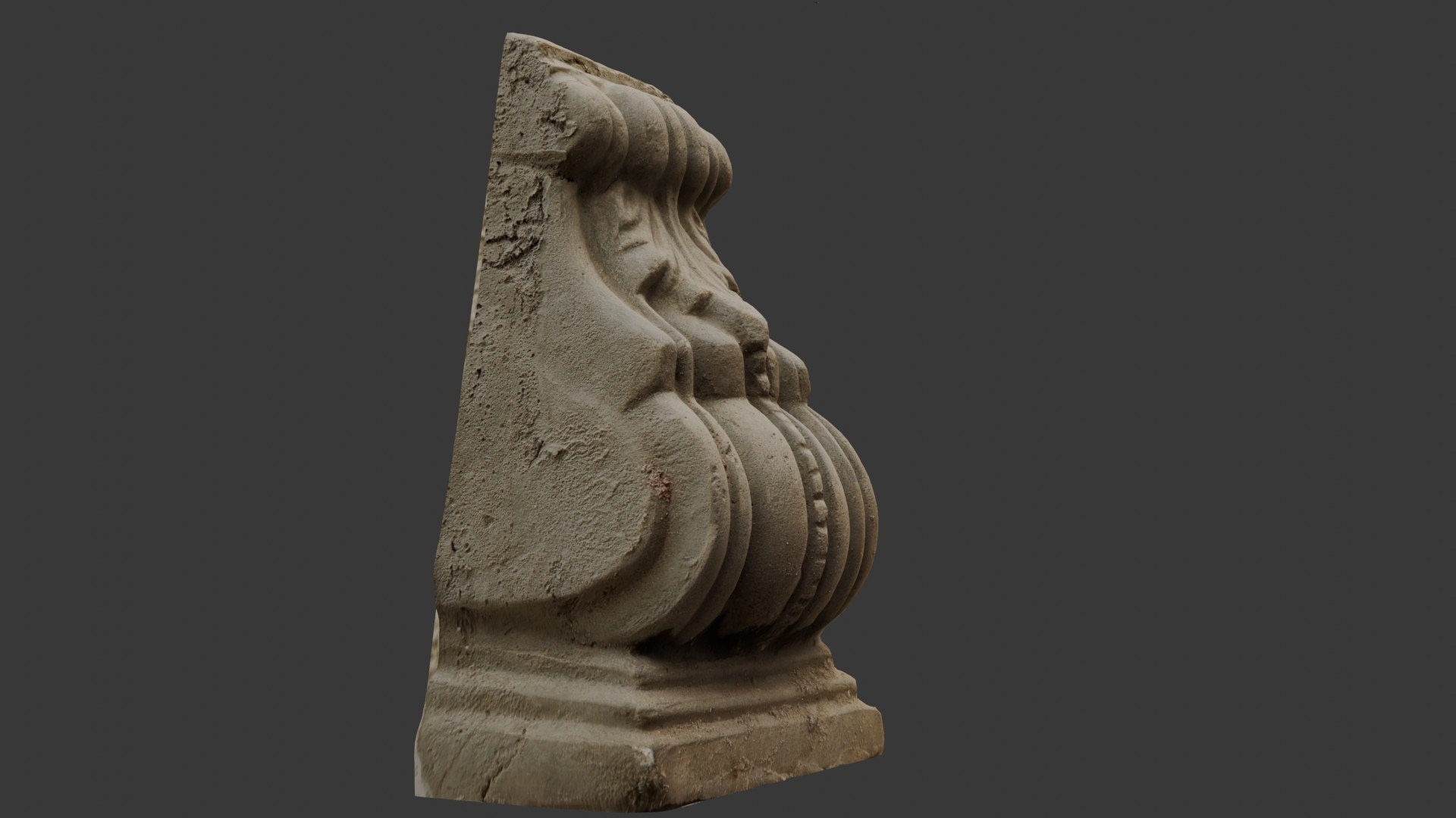 3D Model Ornamental Stone Corbel 3D Scan - TurboSquid 2404524