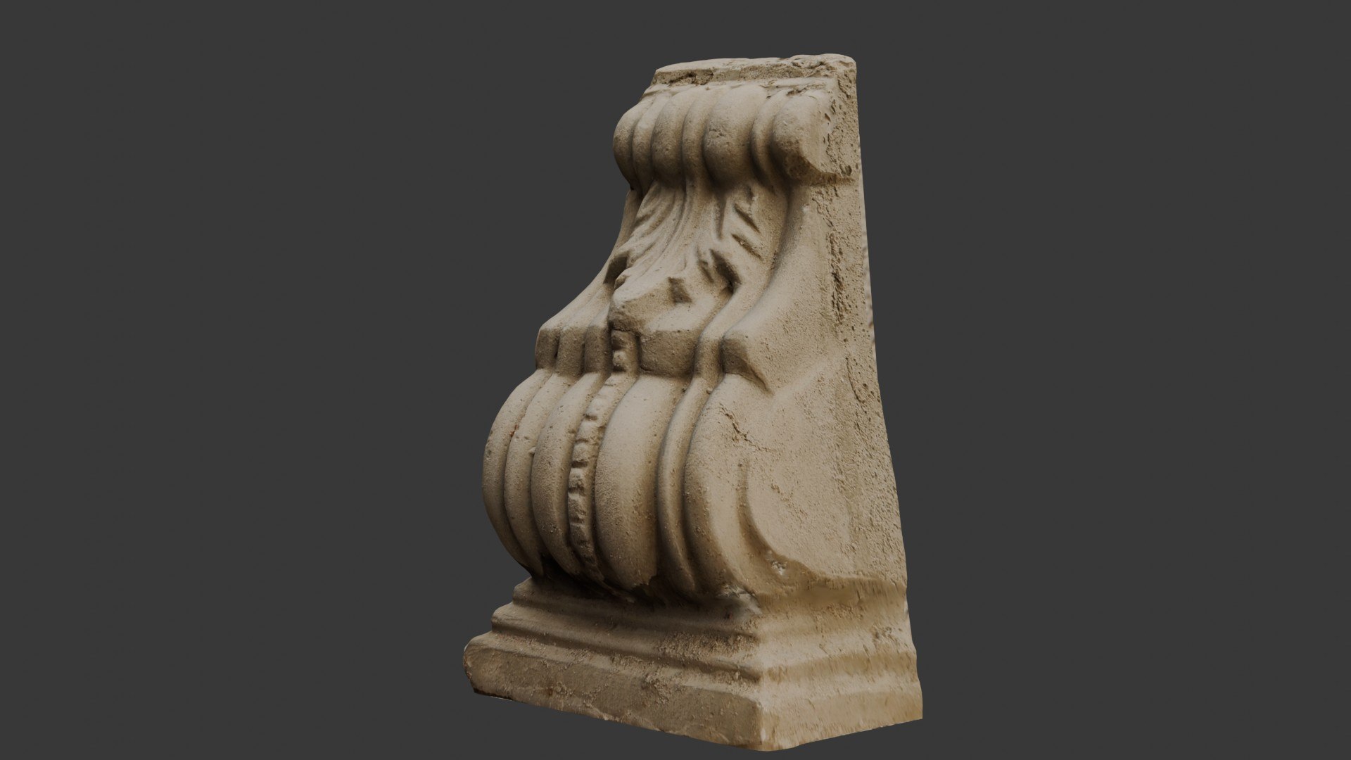 3D Model Ornamental Stone Corbel 3D Scan - TurboSquid 2404524