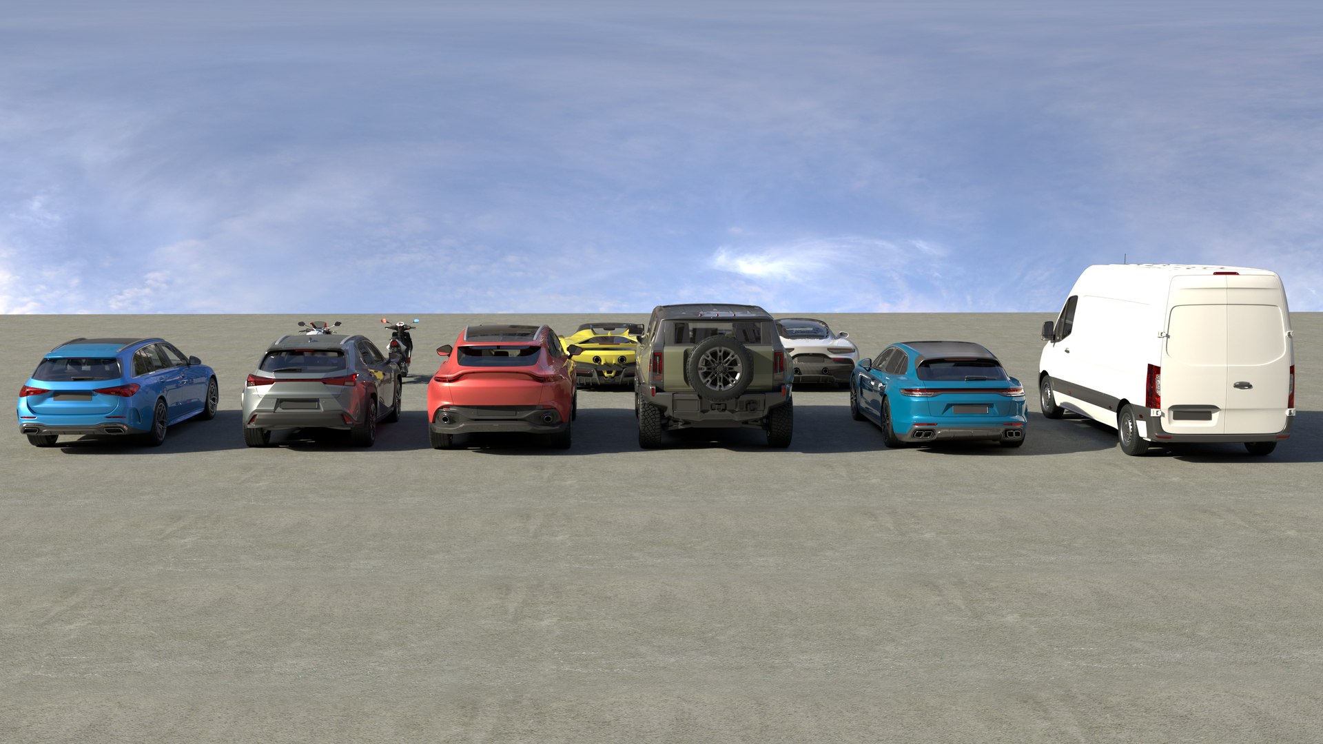 Car And Moto Collection 001 3D - TurboSquid 1975386