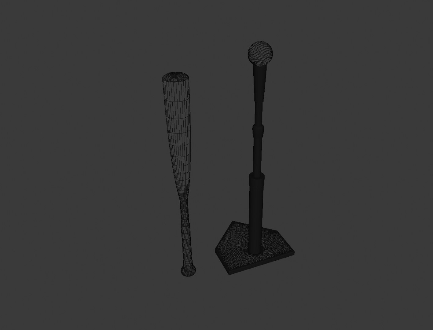 Batter baseball bat 3D - TurboSquid 1455002