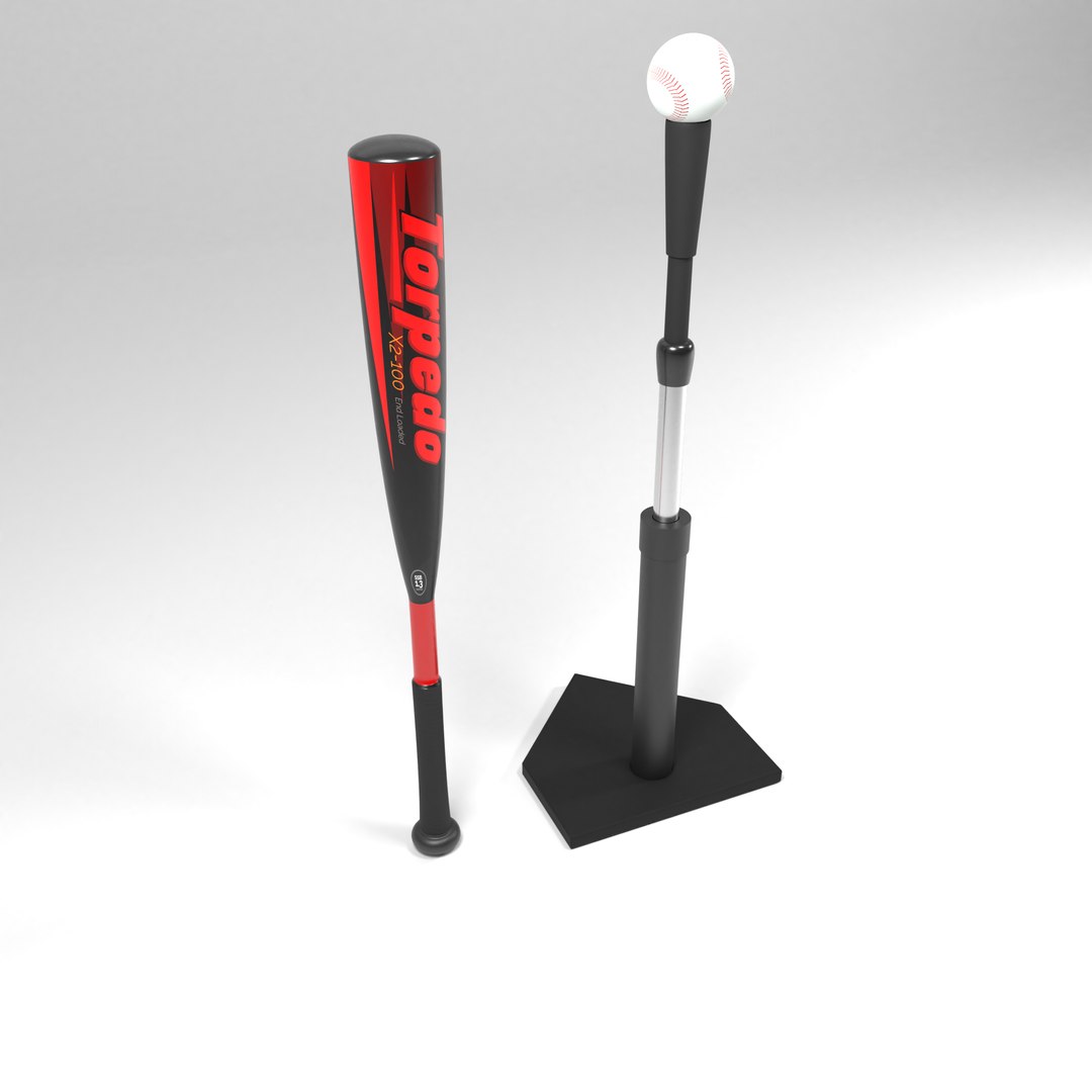 Batter baseball bat 3D - TurboSquid 1455002