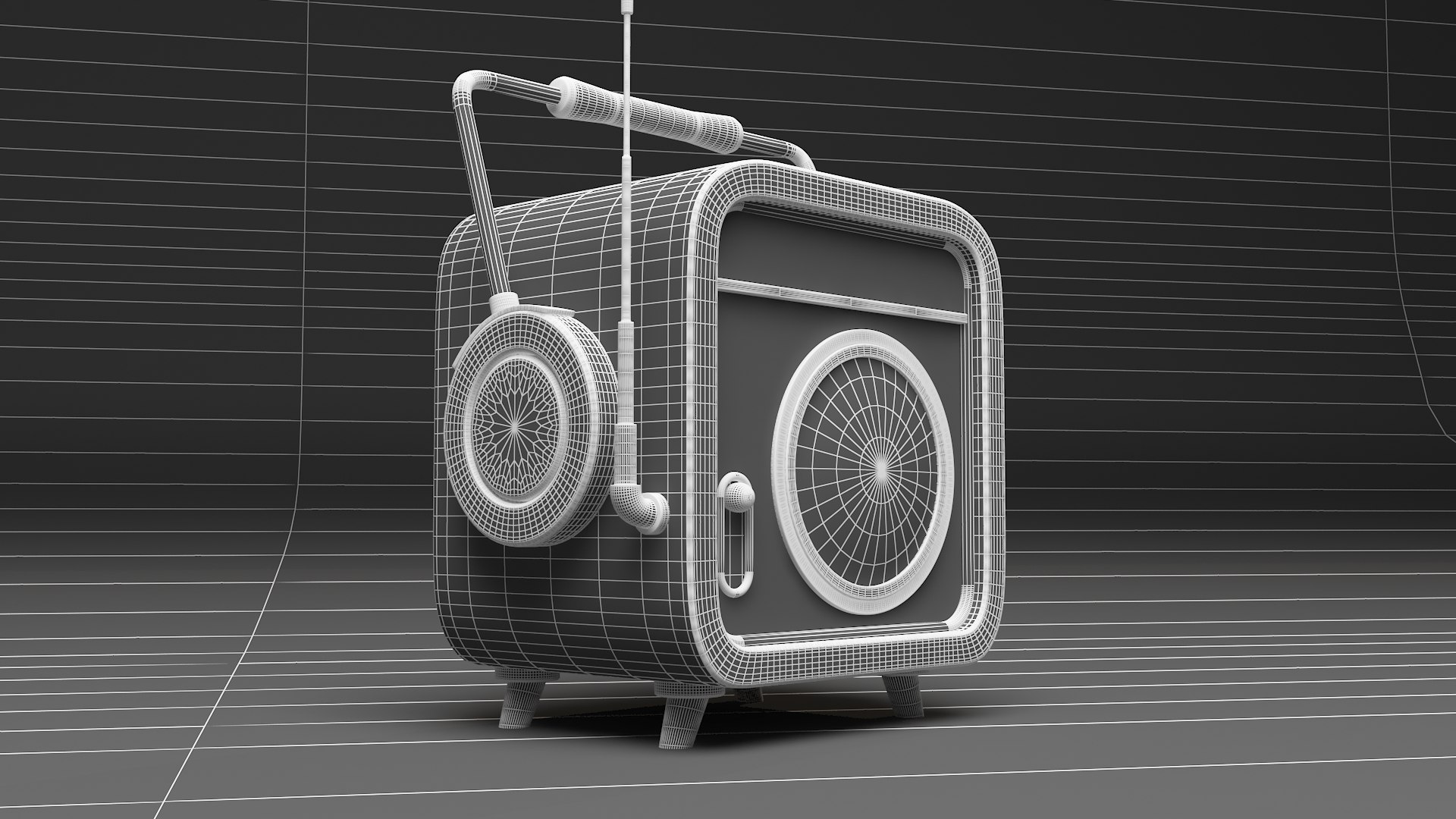 Old Radio Model - TurboSquid 2027651