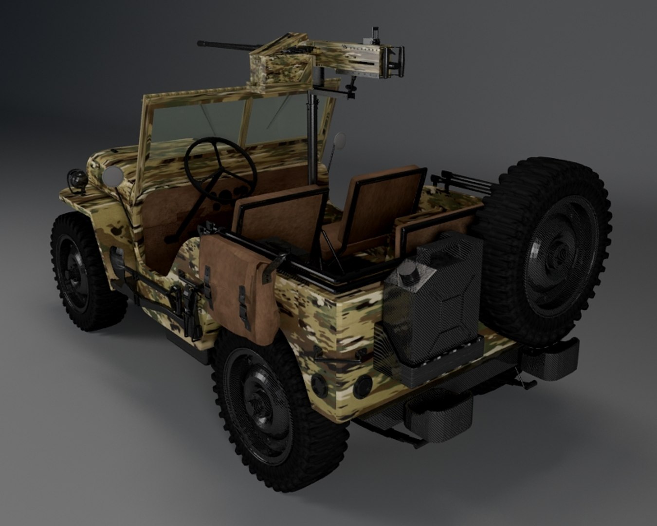 Jeep army 3D model - TurboSquid 1513506