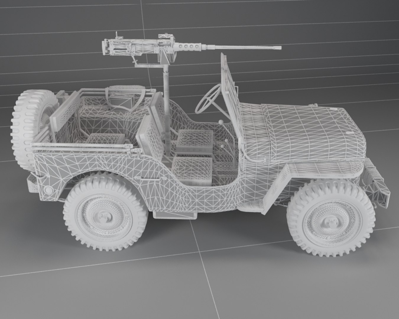 Jeep army 3D model - TurboSquid 1513506
